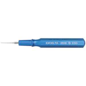 Excelta 260B-ESD ESD-SAFE Dispensing Spatula, Blue, .015" Tip | JensenTools