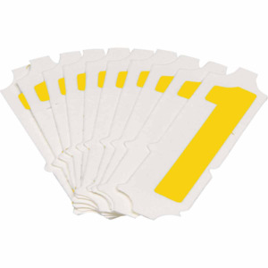 TestEquity: Brady 174806 2in Yellow Gothic Font, Quik-Align Labels ...