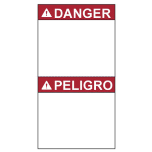 TestEquity: HellermannTyton 596-00995 Danger Label, English/Spanish ...