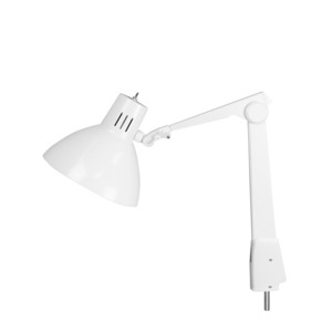 Dazor 604A-WH Task Light, Wide-Beam, Modern Arm, 31" Reach, No Base ...