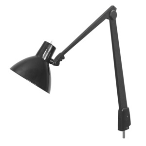 Dazor 605A-BK Task Light, Wide-Beam, Modern Arm, 41" Reach, No Base ...