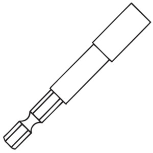 TestEquity: ASG 64612 Insert Bit, 1/4" Hex Drive, 6" Length, Magnetic