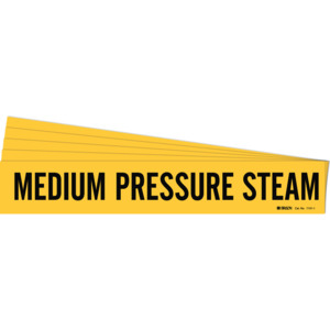 TestEquity: Brady 172283 MEDIUM PRESSURE STEAM Pipe Marker Style 1 ...