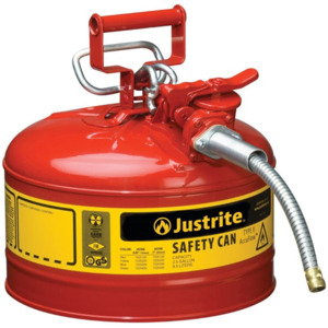 TestEquity: Justrite 7225120 Safety Can, Flammables, Type II, 2.5 Gal ...