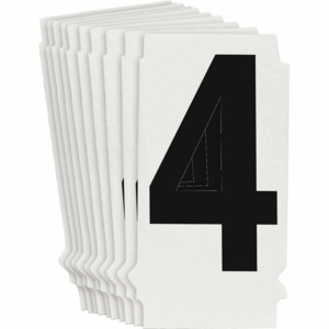 TestEquity: Brady 174755 1.5in Black Helveticia Font, Quik-Align Number ...