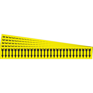 Brady 171019 Pipe Marker with Arrows Style 28 Black on Yellow 28 per ...