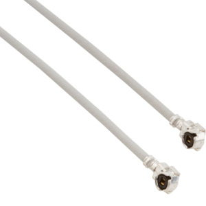 Amphenol RF A-1PA-113-125W2 RF Micro-Cable, AMC Rt Angle Plug to AMC Rt Angle Plug, 125mm L, 50 ...