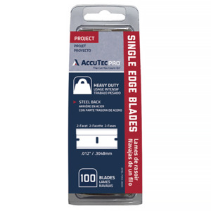 Accutec Blades APBL-7055-0000 Razor Blade, Single Edge, Heavy Duty ...