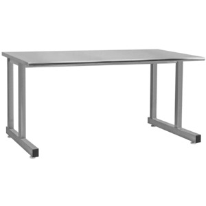 BenchPro DSNR3072 Workbench, Stainless Steel, Round Front Edge, 30x72 ...