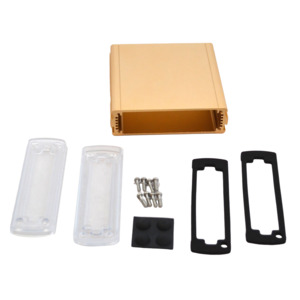 Bud Industries EXN-23354-GDP Extruded Enclosure, Aluminum, Plastic ...