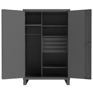 Durham Mfg HDWCP244878-4M95 Wardrobe Cabinet, 4 Shelves, 4 Drawers ...