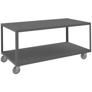 TestEquity: Durham Mfg HMT12G30605PU295 High Deck Mobile Table, 2 ...