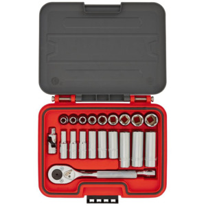 Proto J52121S Socket Set Container, 3/8in Drive, 5/16 to 3/4 Range ...