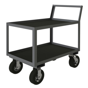 TestEquity: Durham Mfg LIC-2436-2-ALU-95 Instrument Cart, 2 Shelves ...