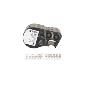 Brady M4-128-498 Vinyl Cloth Labels, Repositionable, for BMP41 & M5 ...
