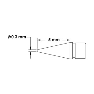 TestEquity: Metcal MFTC-7CN5003 Soldering Tip, Cartridge, Conical, 0.3 ...