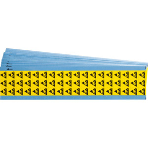 Brady SL-13-PK Static Awareness Labels, Vinyl Cloth, 0.5" x 0.5", Black ...