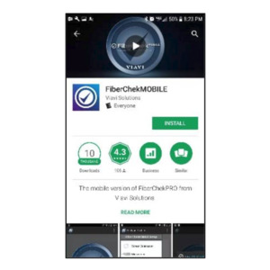 TestEquity: VIAVI SW-FCM-A1 FiberChekMOBILE Software, Android, for ...