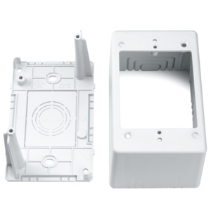 HellermannTyton TSRPW-JB3 Single Gang Junction Box, 2.77" Deep, PVC ...